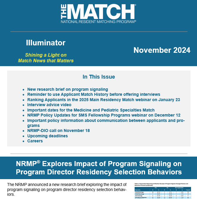 November 2024 Illuminator | NRMP